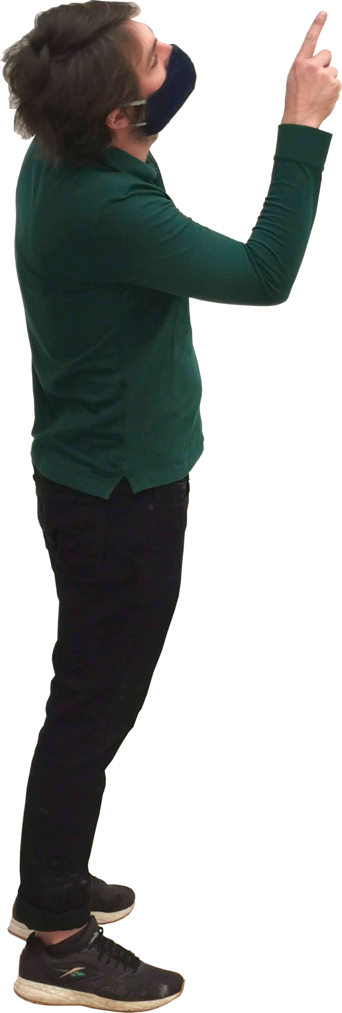 WEEK architecture | man-mask-looking-up-green_standing_cutout-people ...